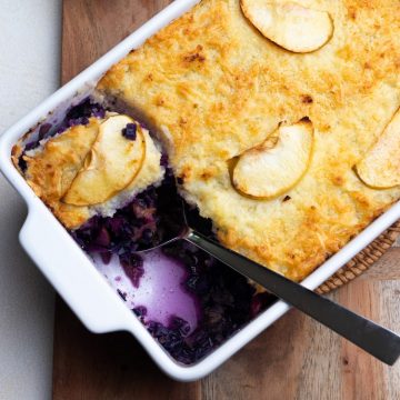 Rode kool ovenschotel met gehakt - Lowcarbchef.nl