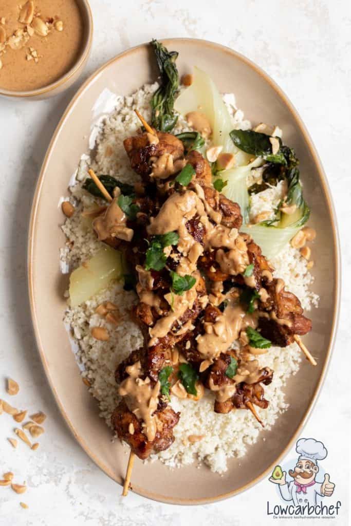 Koolhydraatarme Indonesische saté - Lowcarbchef.nl