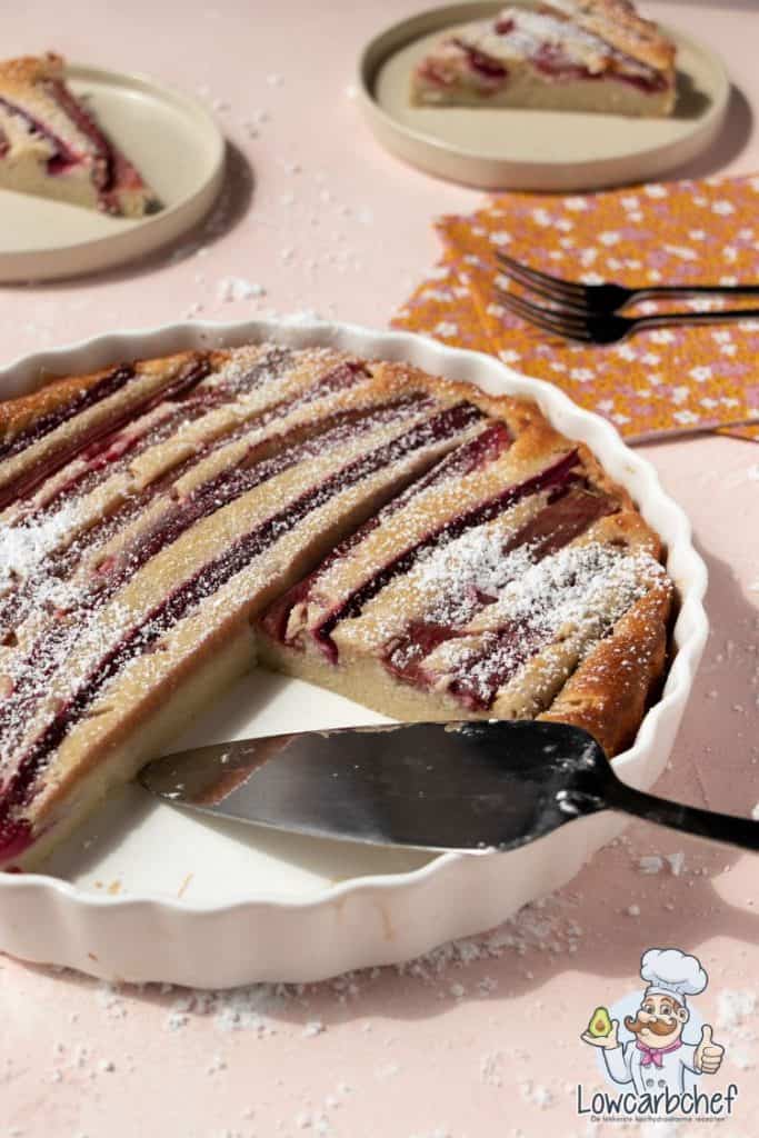 Koolhydraatarme rabarbercake - Lowcarbchef.nl