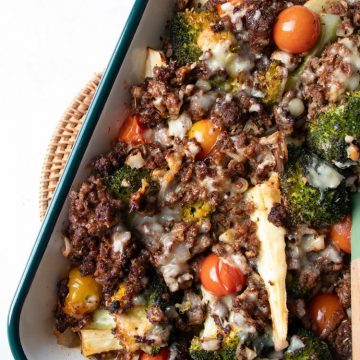 Ovenschotel met broccoli en gehakt - Lowcarbchef.nl