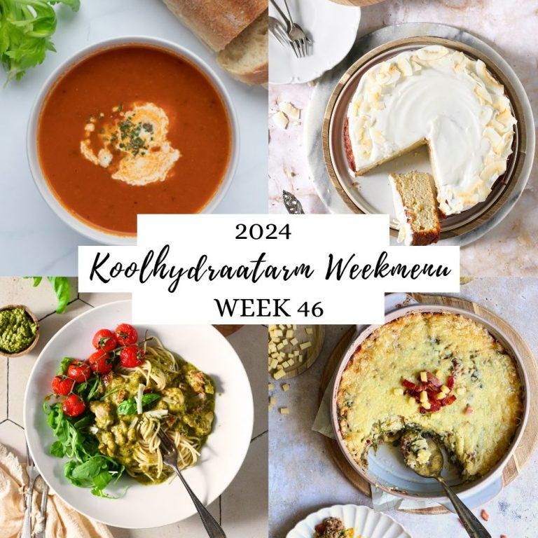 Koolhydraatarm weekmenu week 46 - 2024 - Lowcarbchef.nl
